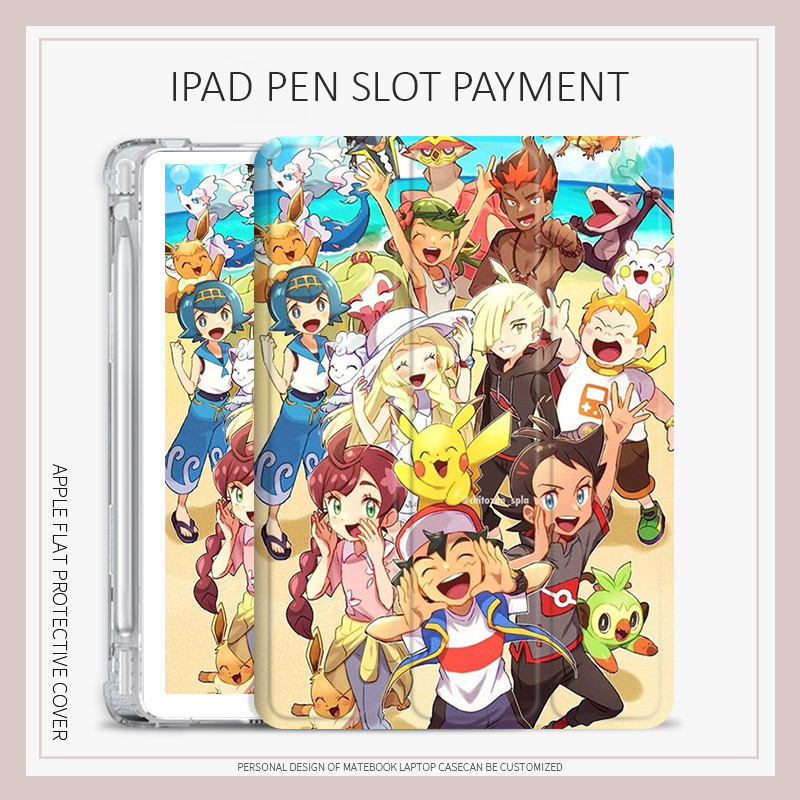 Pokémon case iPad 2022 pro11 2024 pro13 pro12.9 Pikachu case iPad 10.2 ...