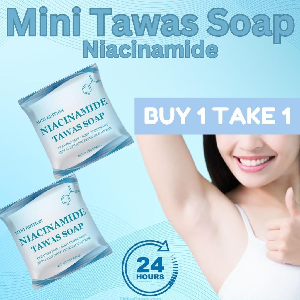Mini Tawas Soap Niacinamide Deodorant Soap Anti perspirant Whitening ...