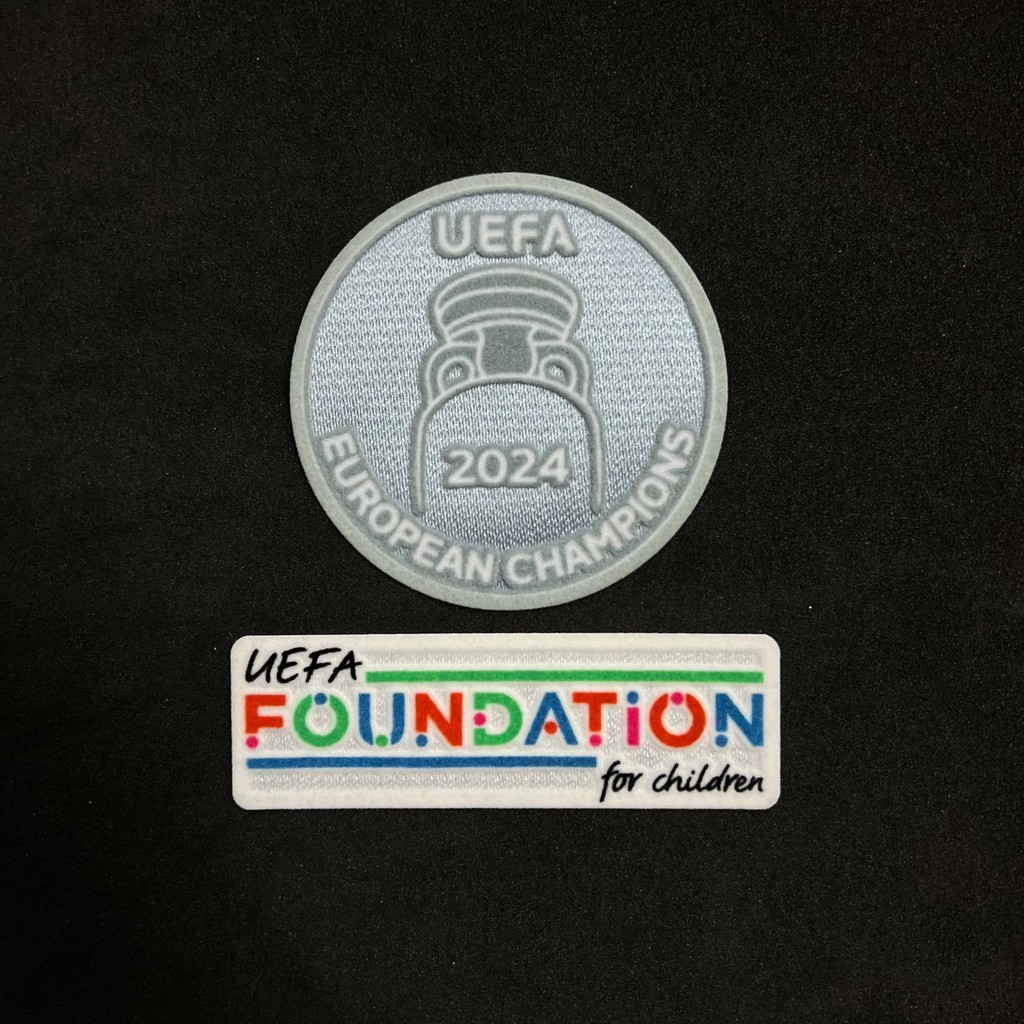 OFFICIAL UEFA EURO 2024 CHAMPIONS + FOUNDATION PATCHES (SPAIN) | Shopee ...