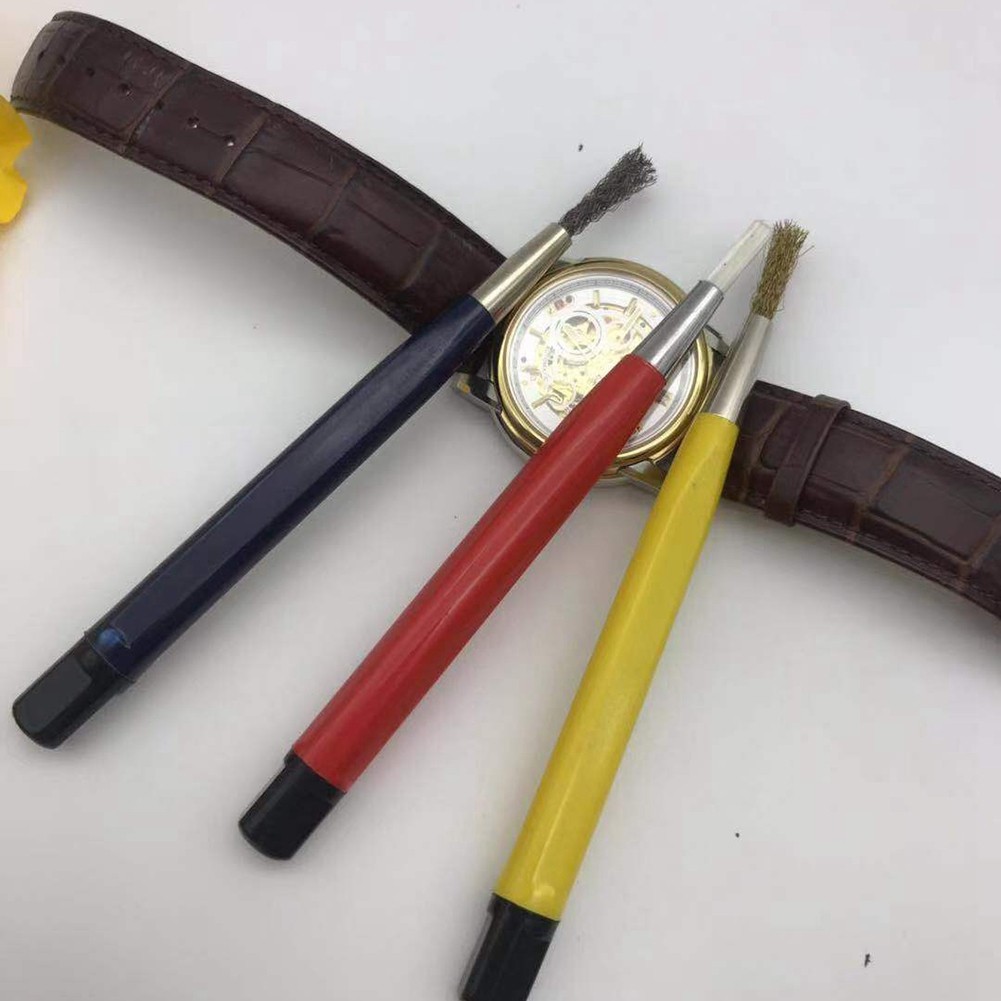 Watch Rust Removal Brush Pen Glass Fiber Brass Steel Clean Scratch ...