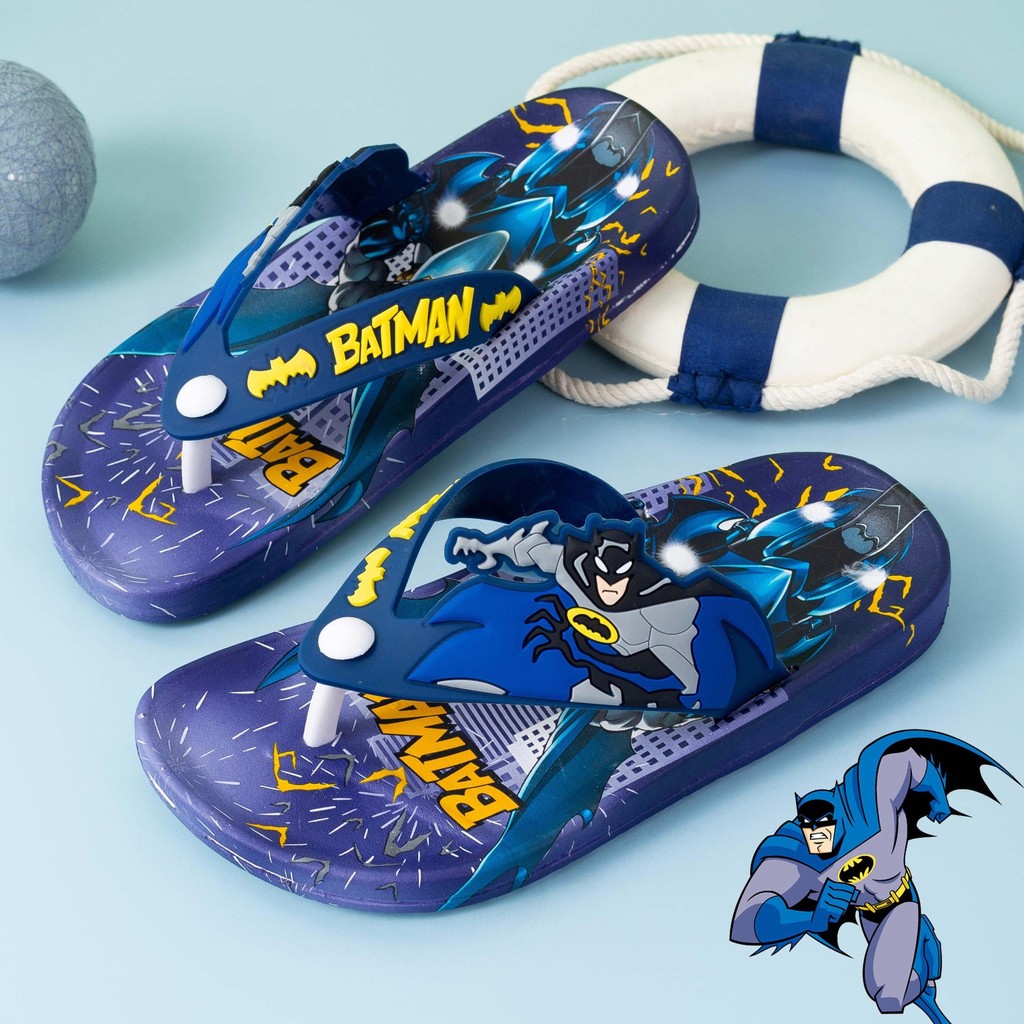 【ROSE】Flip Flops For Kids Boys Girls Batman Print Bathroom Beach ...