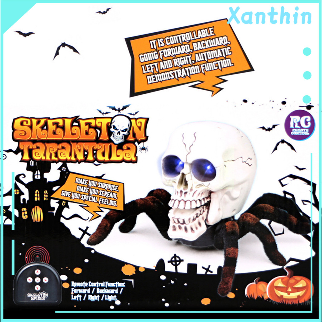 Remote Controlled Skull Spider Educational Skull Spider Toy Spooky ...