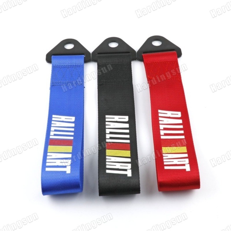 JDM High Strength RALLIART Racing car tow strap/tow ropes/Hook/Towing ...