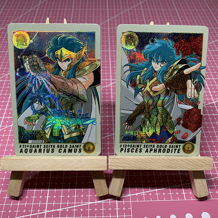 Saint Seiya Gold Saint Seiya Fierce Fighting Flash Card Card 12 Pieces ...