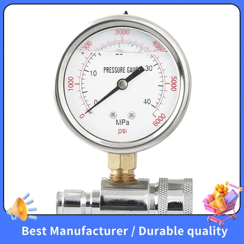 High Pressure Airless Sprayer Tee Joint Pressure Gauge Universal ...
