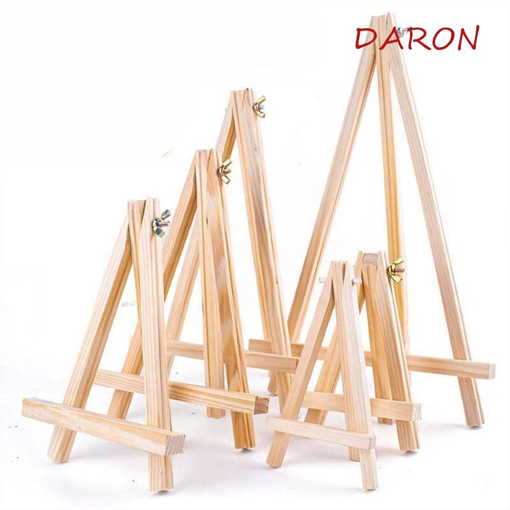 DARON Triangle Display Stand, Small Foldable Wood Mini Easel, Stand ...