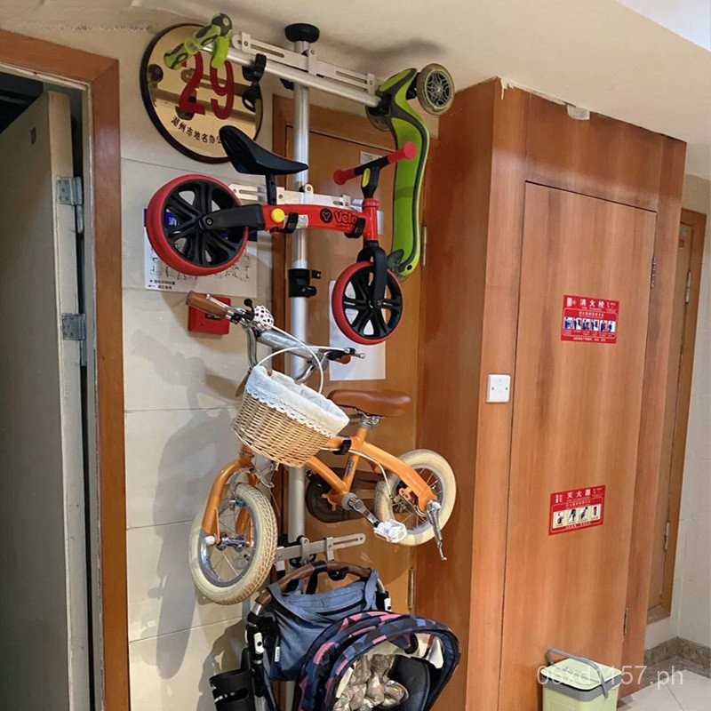 Children's Column Storage Rack Balance Bike Wall Mount Road Bike ...
