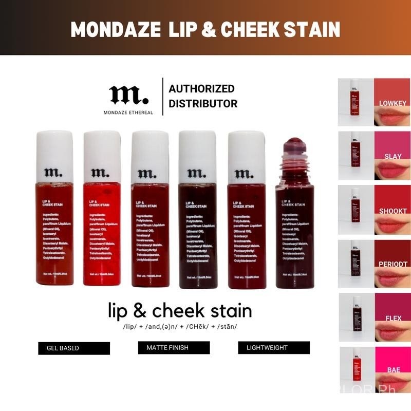 Mondaze Lip & Cheek Stain Roller Applicator | [Lowkey,Slay,Periodt ...