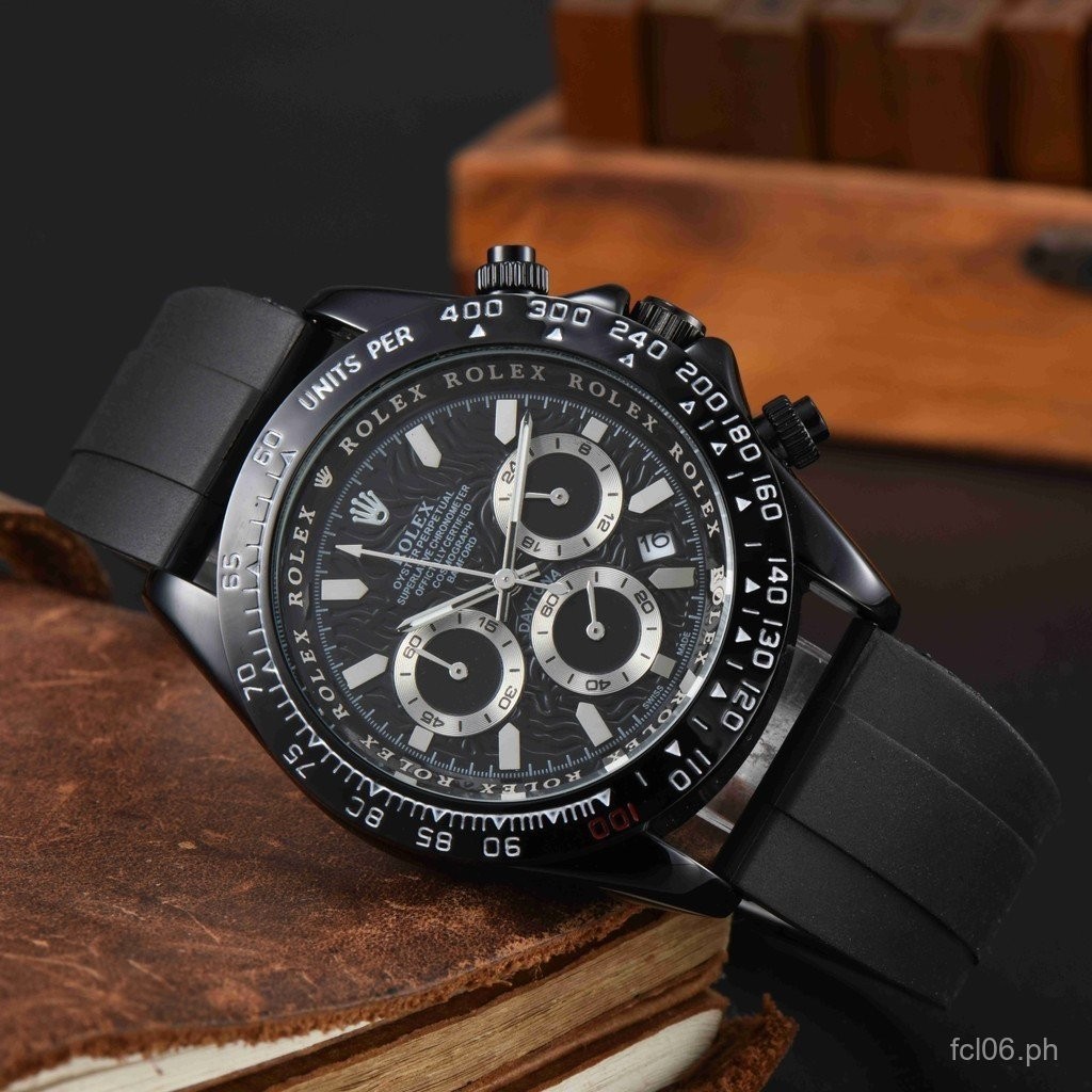 Rolex New Casual Quartz Movement Silicone Strap Watch Wrist Watch YZKI ...