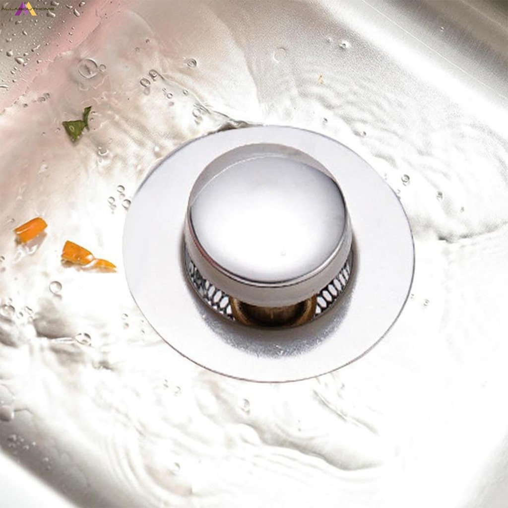 Bathroom Sink Plug Stopper Stainless Steel Filter Basket Sink Drain ...
