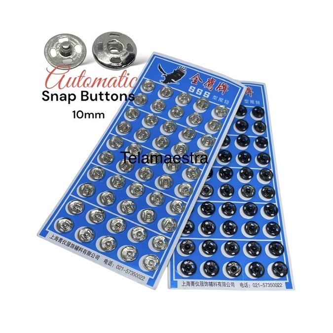 10mm Automatic Metal Snap Buttons | Shopee Philippines
