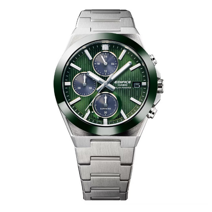 JDM JULY WATCH ★ Casio Edifice ceramic bezel light kinetic chronograph ...