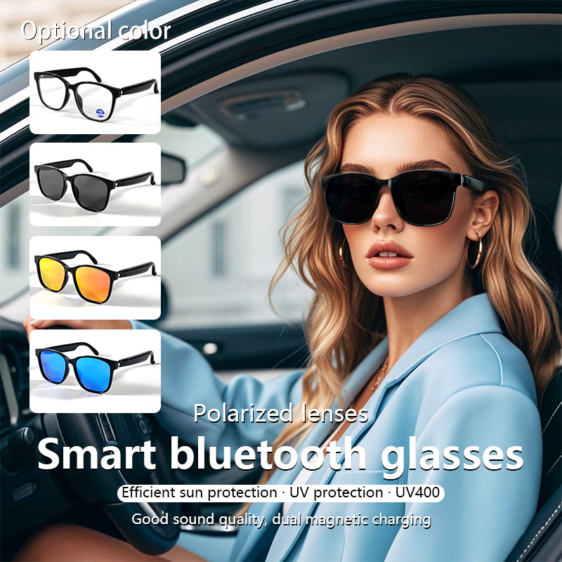 Intelligent audio Smart Glasses GS08 Bluetooth Call Wireless Bluetooth ...