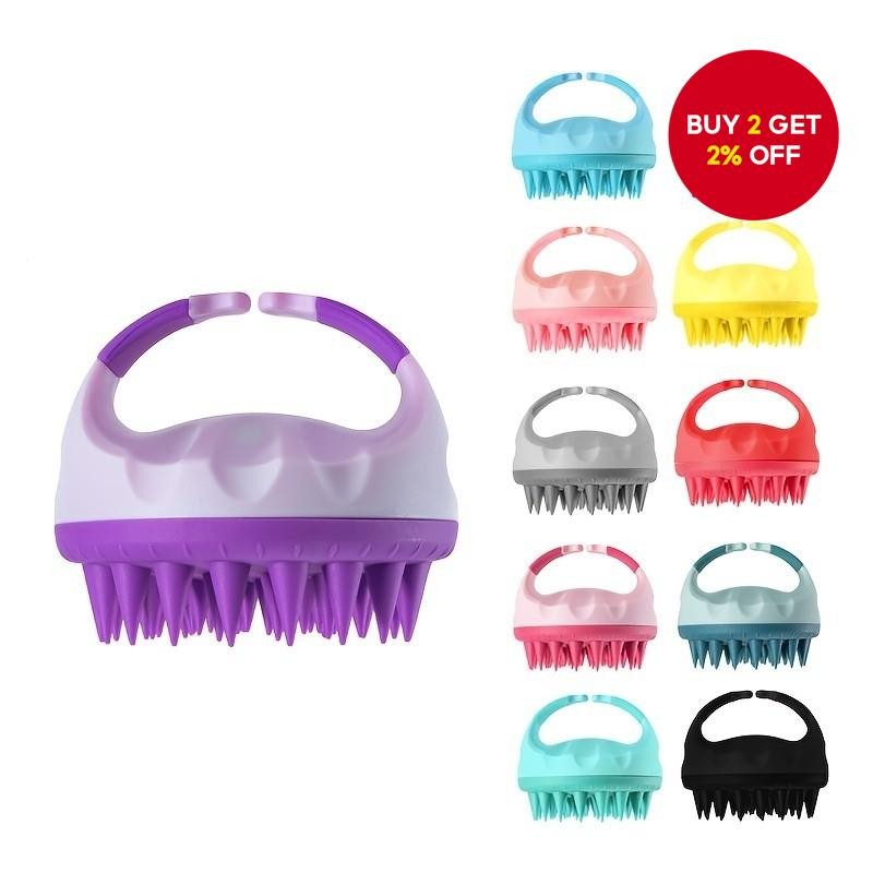 Scalp Cleaner Shampoo Brush With Handle Massage Exfoliating Brush ...