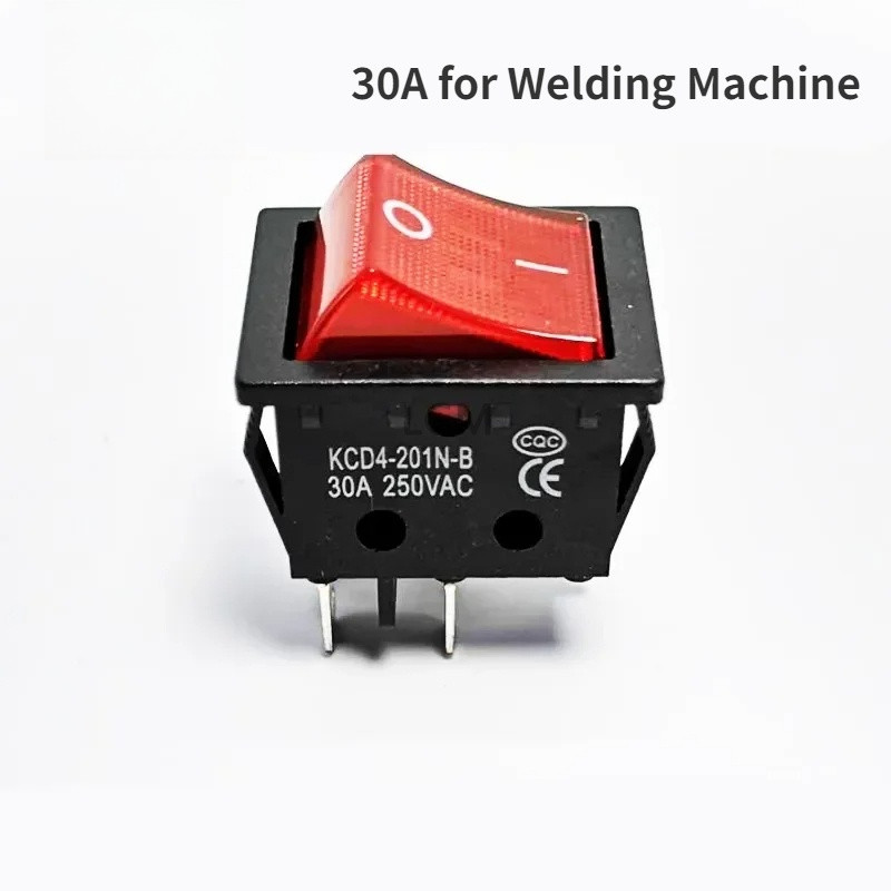 [Local Shipment]30A Rocker Switch High Current 4 Pins 2 Gear Light KCD4 ...