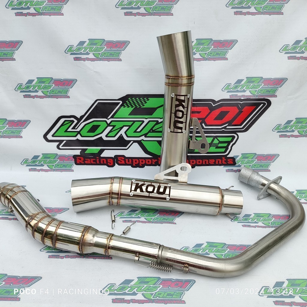 Kou Mahachai Canister open pipe 51mm for Tmx 125 155 Rusi tc 125 155 ...