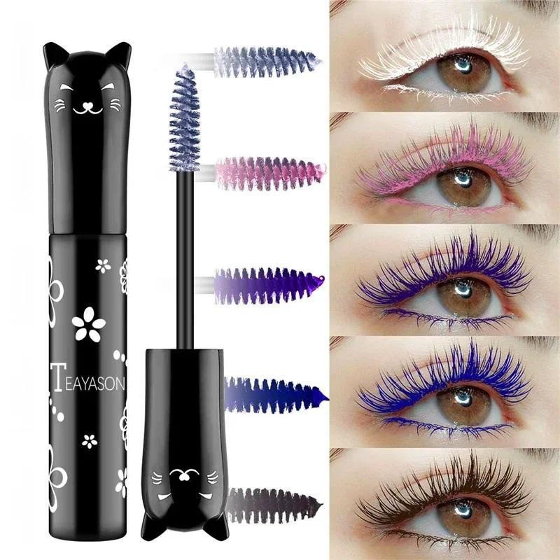 5 Colors Mascara Eyelashes Curling Extension Pink Purple Blue White ...
