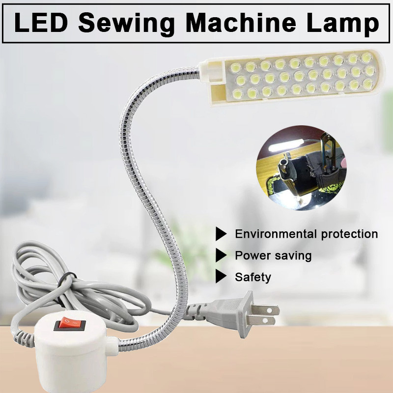 10/30 LED Sewing Machine Lamp Gooseneck Work Lamp 360 Flexible ...