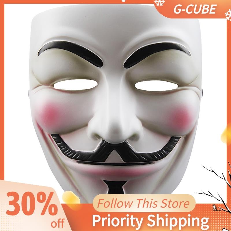 Anonymous Guy Fawkes Resin Cosplay Mask Party Costume Prop Toys ...