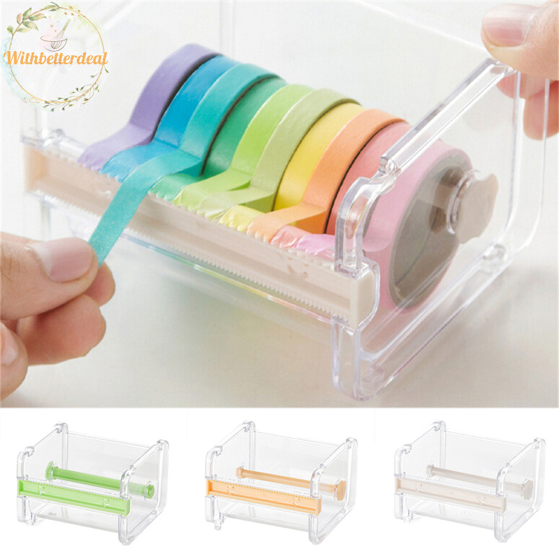 Withbetter Desktop Tape Dispenser Tape Cutter Washi Tape Dispenser Roll ...