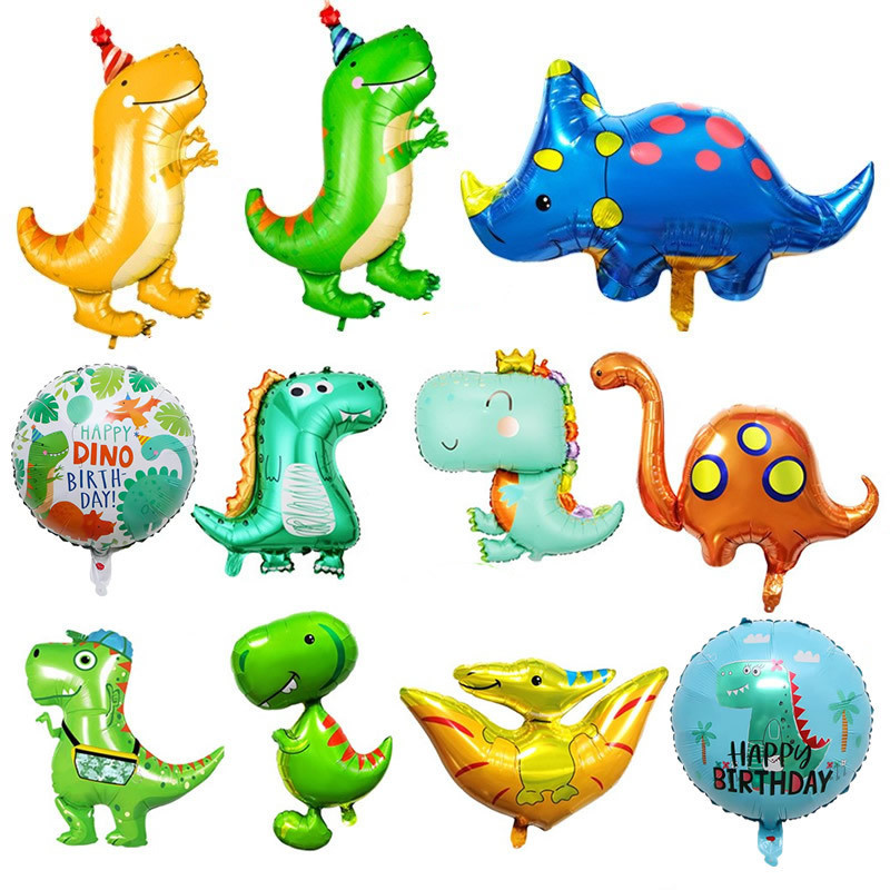 QCute Dinosaur Balloon Birthday Balloon Qingsheng Layout Balloon ...