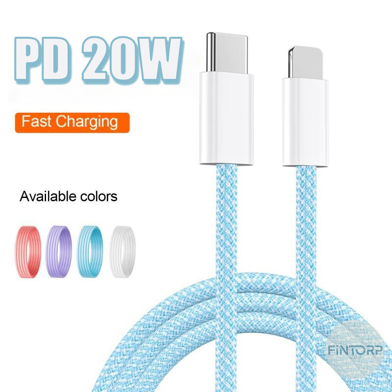 20W PD Fast Charging Cable for IPhone Android PD Type C USB To Type-C ...