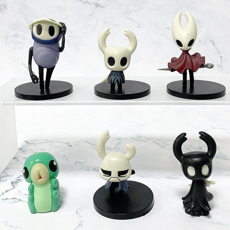 6pcs Hollow Knight Figure Anime Hollow Knight Silk Song Hornet Knight ...