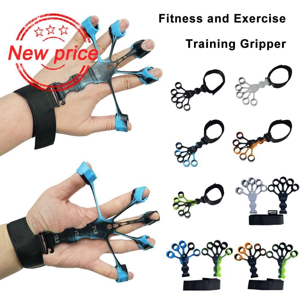 Hand Finger Gripper Silicone Stretch Exerciser Elastic Grip Wrist ...