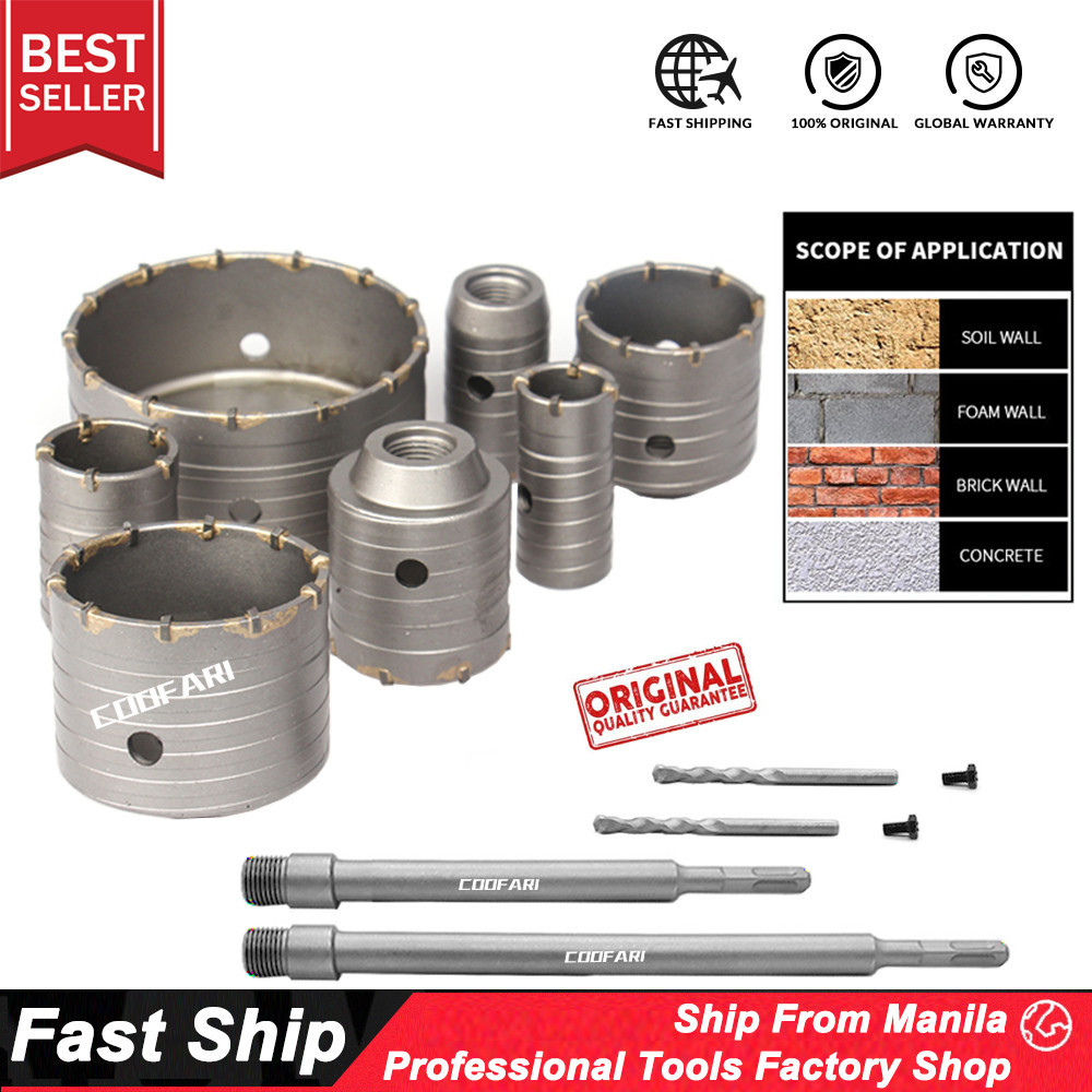 COOFARI Concrete wall Hole Saw Tooth Hole Cutter Metal Brick For Walls ...