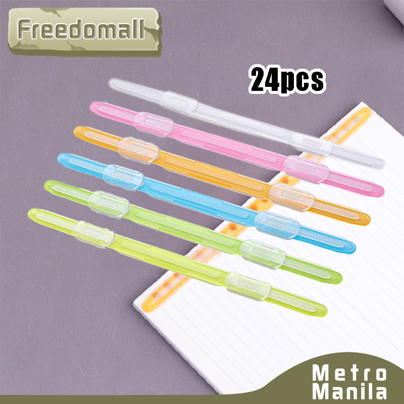 24pcs/Pack Two Hole Paper Fastener Plastic For School Office Mix Colour ...