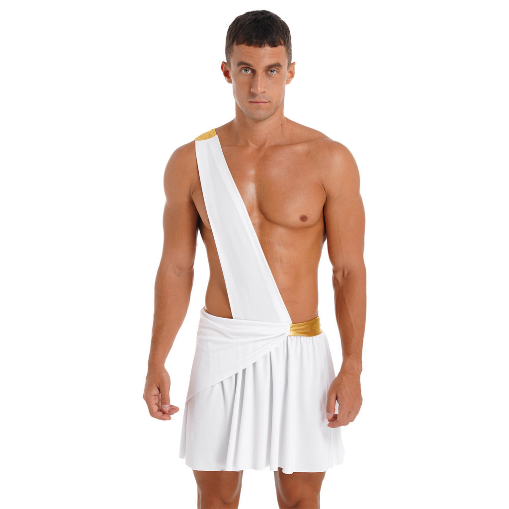 Men Halloween Ancient Greek Roman Mr Toga Cosplay Costume Theme Party ...