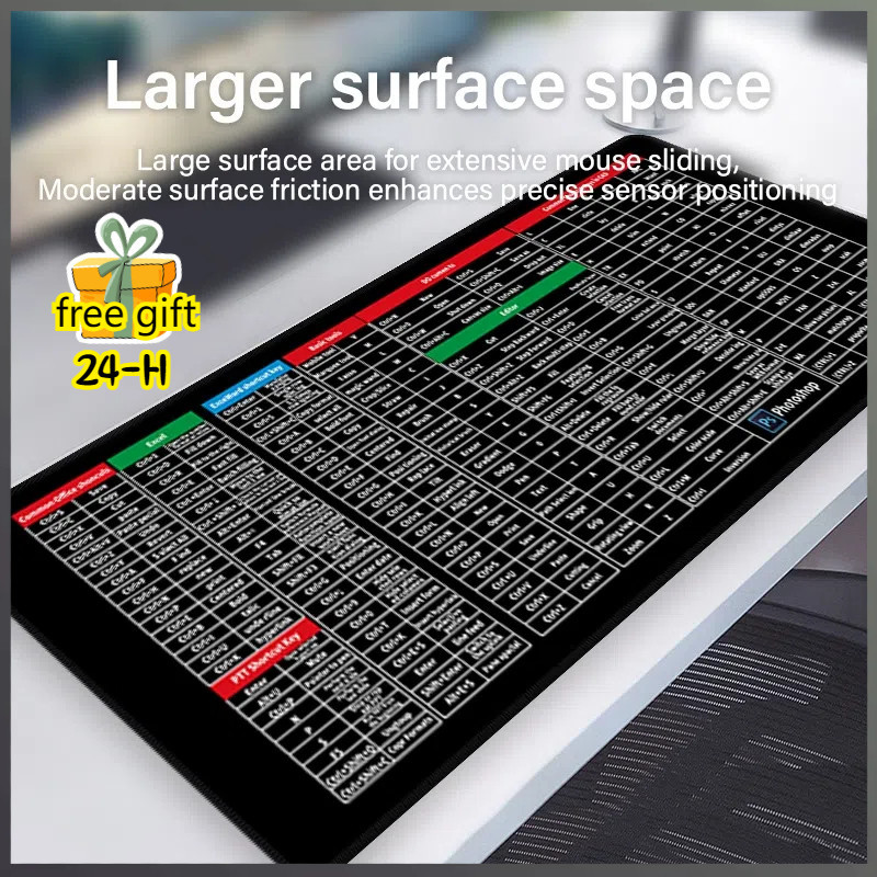 Keyboard Shortcuts Philippine Map Large Mouse Pad Gamer Game Mousepad ...