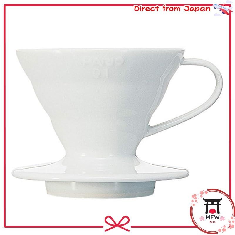 HARIO V60 Transparent Dripper 01 Ceramic 1-2 cups 200ml White Made in Japan VDC-01W | Shopee ...