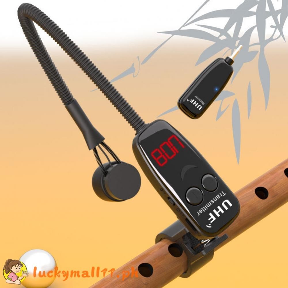 UHF Wireless Microphone Flute Dizi Wireless Receiver Transmitte For ...