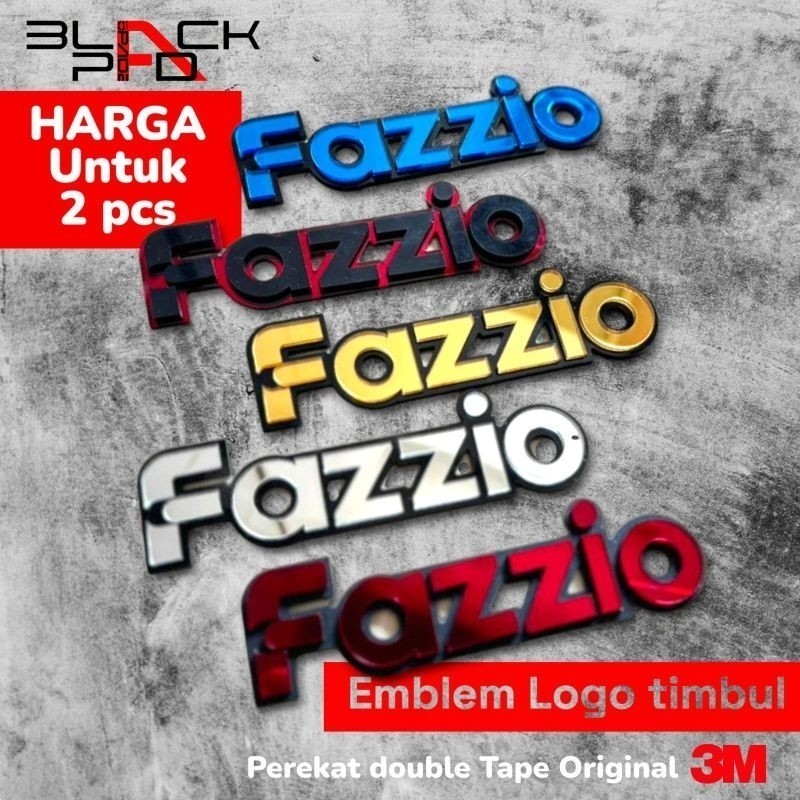 3d Fazzio Logo Emblem Embossed Acrylic Glass Material | Shopee Philippines