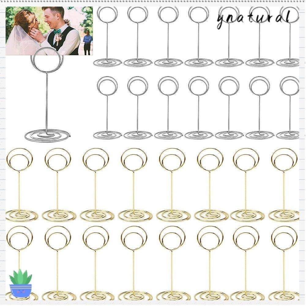 YNATURAL 1PCS Table Numbers Holder Metal Fashion Paper Clamp Picture ...