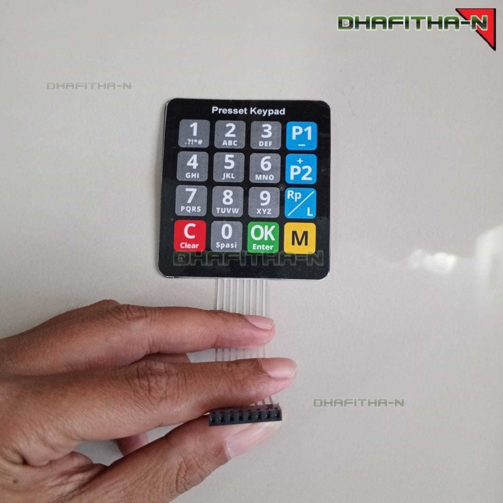 TOMBOL Membrane Keypad Pertamini Matrix 4x4 Standard Kipet Custom Best ...