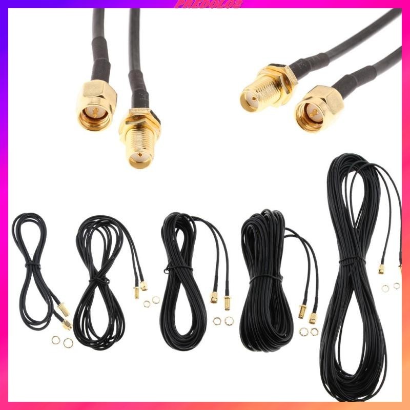 [Predolo2] 2x WiFi Antenna RP-SMA Extension Coaxial Cable Cord for Wi ...