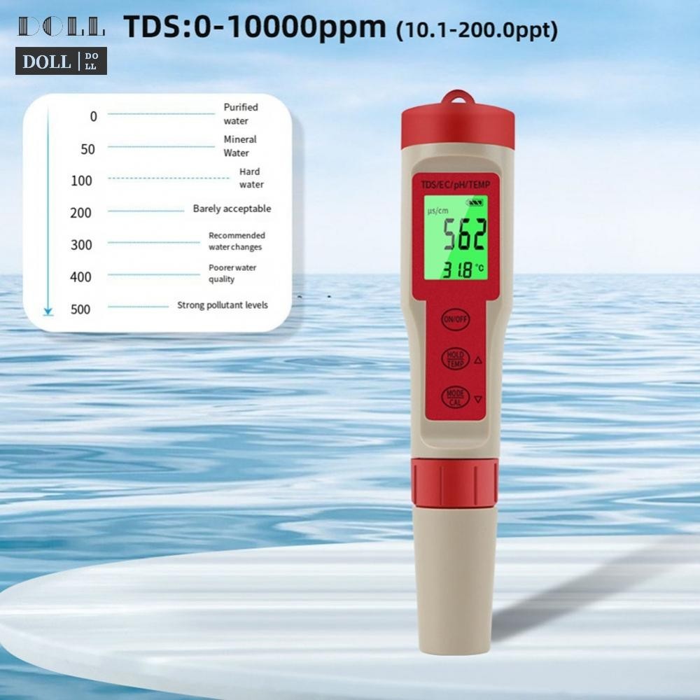 【shopee】1PCS PEZ9908 Water Quality Detector 4-in-1 Portable Multi ...