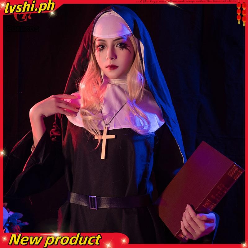 The 2 Conjuring The Nun Valak Sister Cosplay Costume Halloween Dress ...