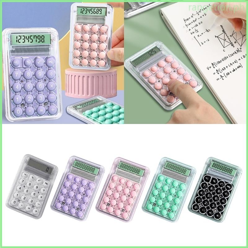 RAN Handheld Mechanical Calculator with 8 Digit Large LCD Display Big ...