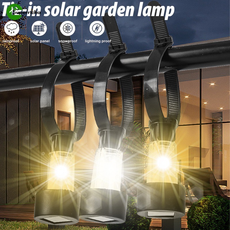 Cable Tie Solar Garden Lights - Outdoor Yard Led Solar Lamp - Outdoor ...