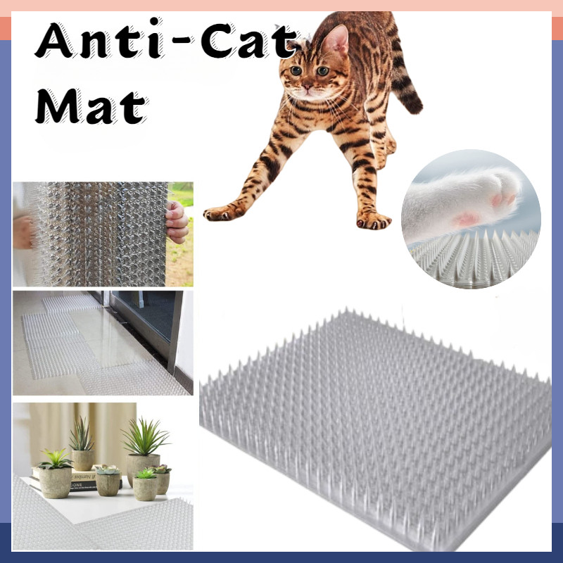 Anti-Cat Mat with Plastic Spikes Transparent Safe Anti Cat Dog ...