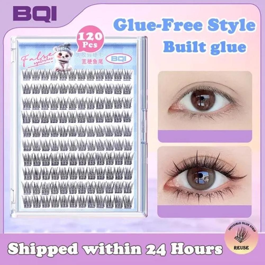 100-120 Cluster False Eyelashes Self-Adhesive New Upgraded Softer ...