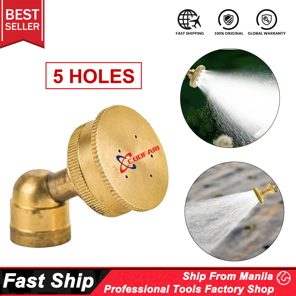 5 Hole Brass Sprayer Nozzle Garden Sprayer Nozzle M14 Atomizing Spray ...