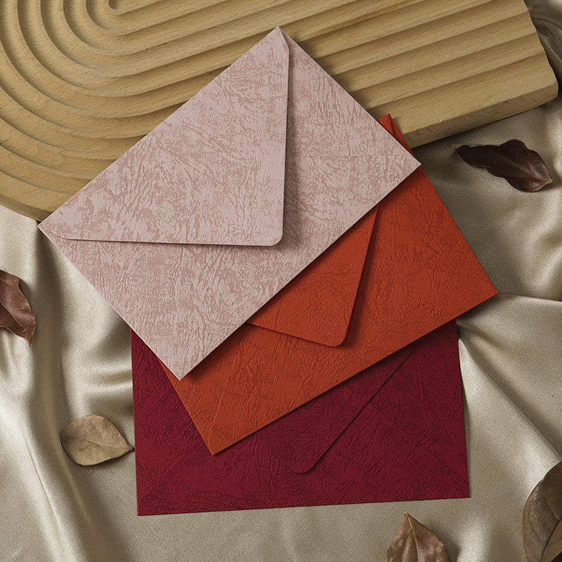 3 Pcs Simplicity Bark-textured Series Envelope Romantic Retro Paper ...