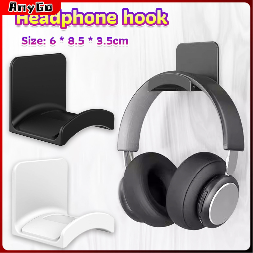 AnyGo Headphone Holder Stand Desk Computer PC Monitor Sticky Earphone ...