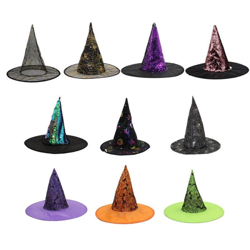 Children's Halloween party witch hat costume props girl witch hat Kids ...