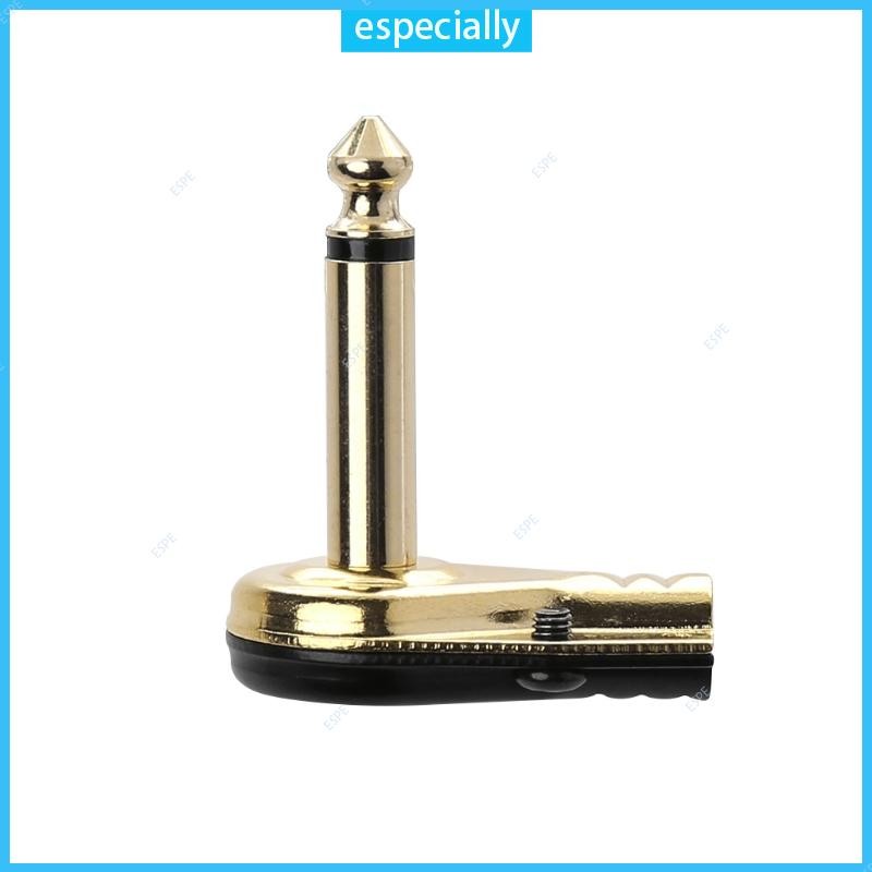 ESP 1 4 6 35mm Mono Jack Right Angle Plug Flat Male Guitar Effects ...
