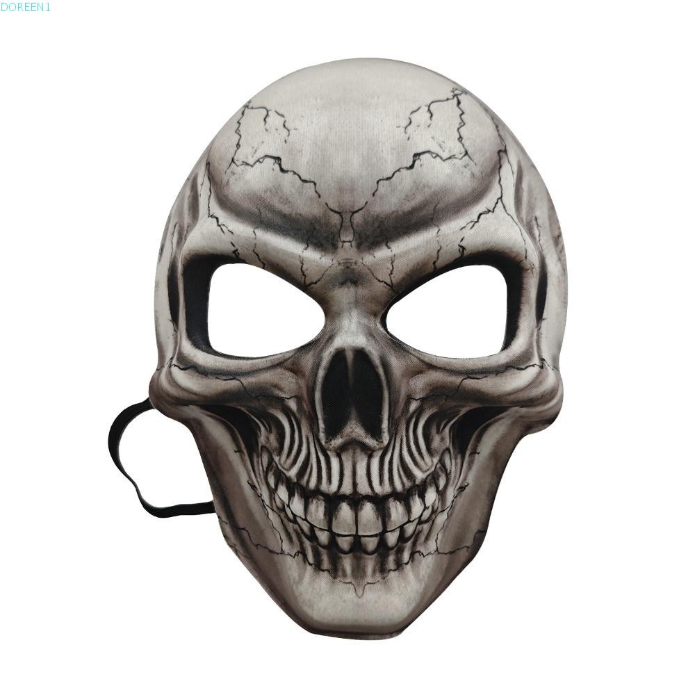 DOREEN1 Halloween Mask, 3D EVA Skull Face Cover, Horrible Soft ...